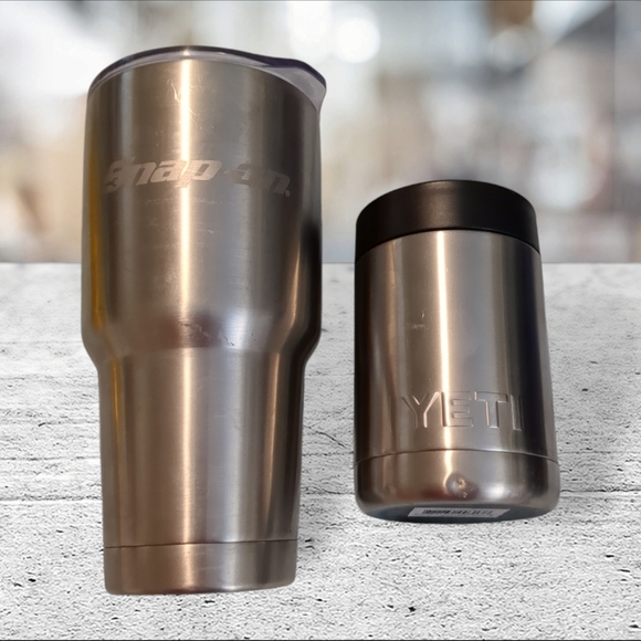 Yeti | Other | Snap On Stainless Steel Tumbler And Yeti Rumbler Colster ...